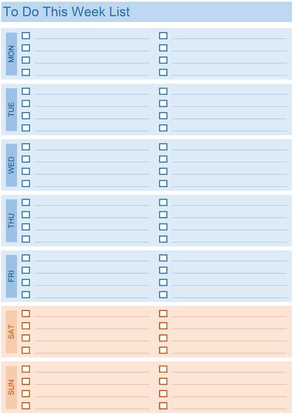 Daily To Do List Templates For Excel