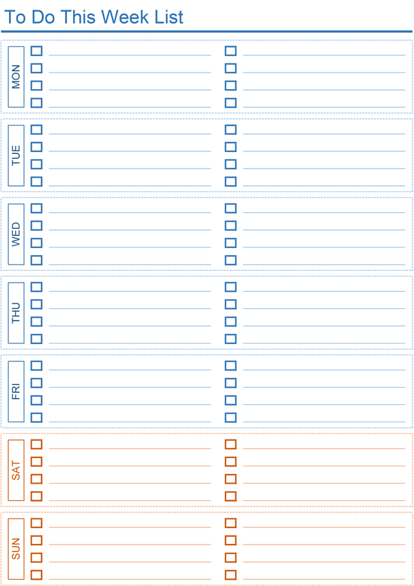 Daily To Do List Templates For Excel