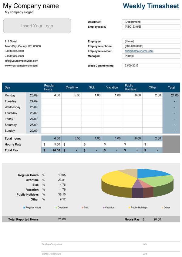Bi Weekly Timesheet Template Excel Sampletemplatess Sampletemplatess 
